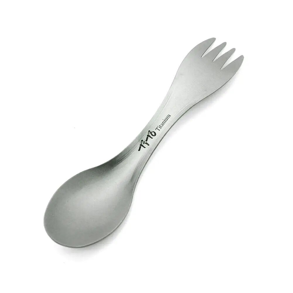 Титан ложка-вилка, Spoon, Pure Titanium