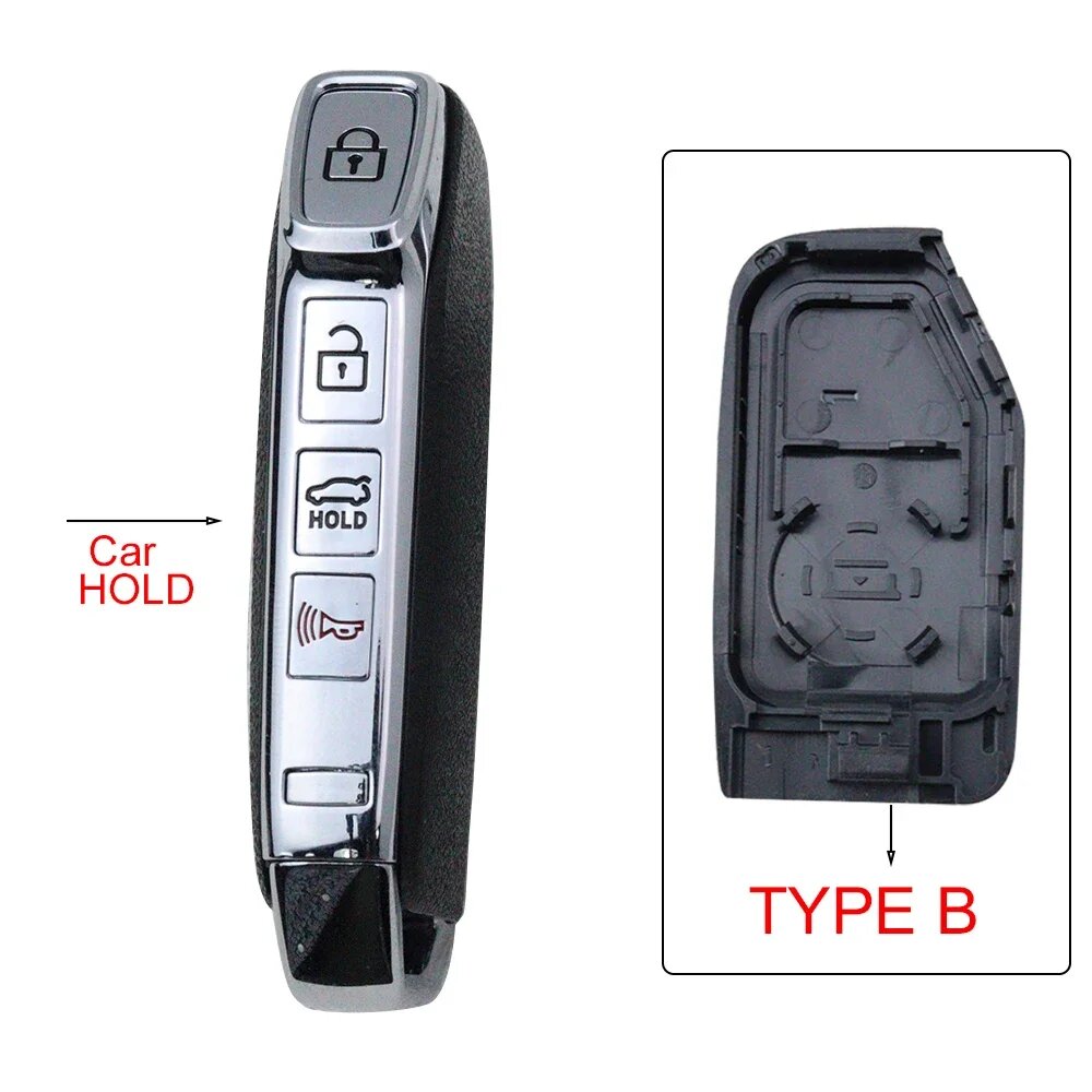 4 кнопки Автомобильный Брелок оболочка для Kia Sportage 2020 K5 K8 K3 KX3 KX7 Seltos 2022 Ray Sorento Soul Telluride Cerato Car Hold--TYPE B