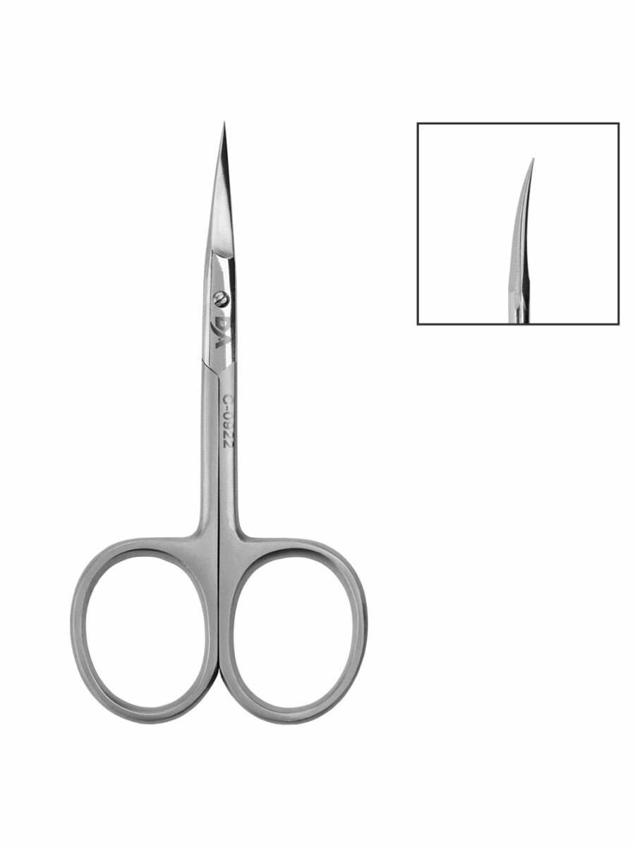 Ножницы для кутикулы, длина лезвия 20мм, студийная заточка, C-0922 Dr.Alex, Irisk, 4680379232781