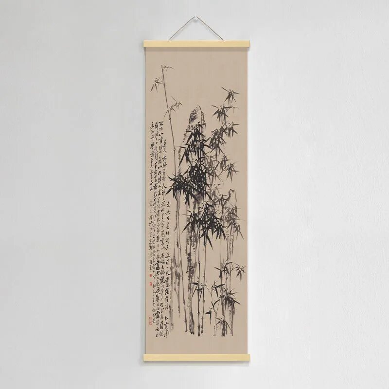 Подвесная картина "Свиток из бамбука", китайский стиль color 4