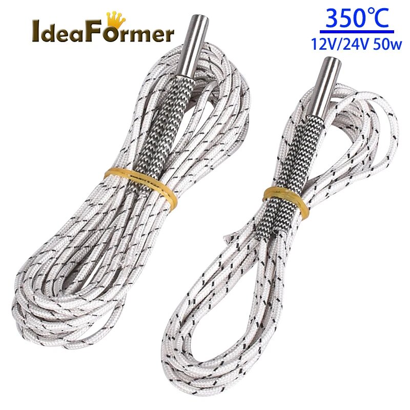 Нагревательная трубка IdeaFormer 12V 50W 1m 6x20 мм