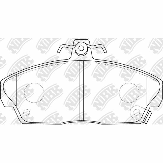 Колодки тормозные дисковые Nibk PN8103, 4 шт