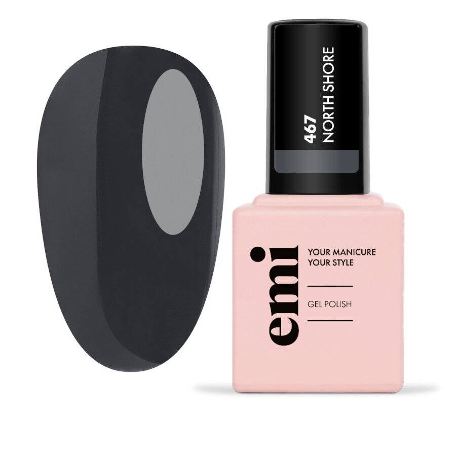 EMI, Гель-лак E.MiLac Северное побережье №467, 9 мл