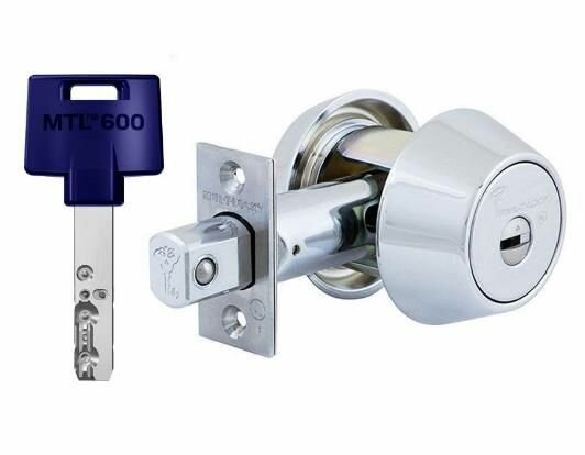 Замок врезной Дед-Болт Mul-T-Lock MTL600 /Interactive+ , никель , ключ- вертушка