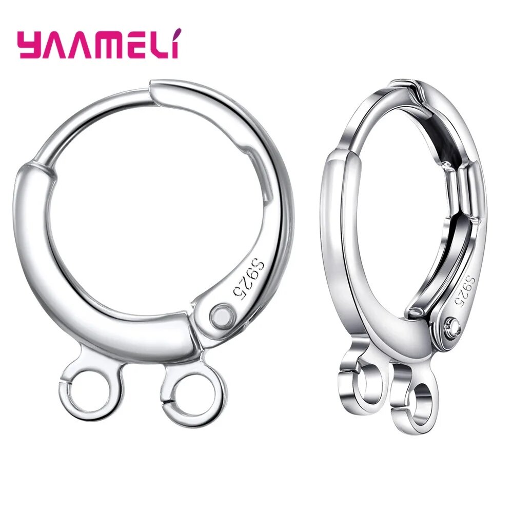 Серьги-кольца YAAMELI из серебра 925