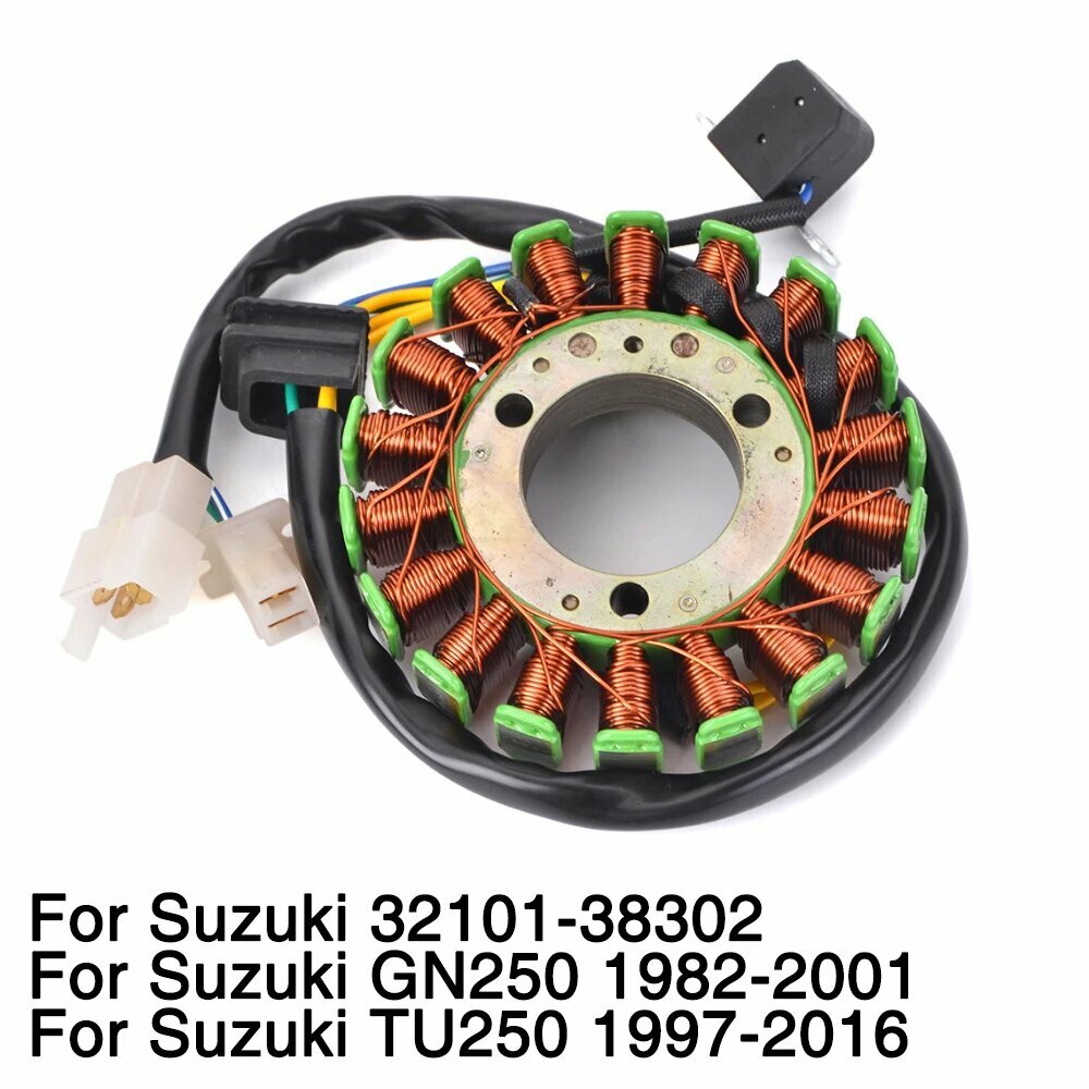 Для Suzuki GN250 1982-2001 TU250 1997-2016 32101-38302 мотоциклетный Магнитный статорный катушечный генератор переменного тока GN TU 250