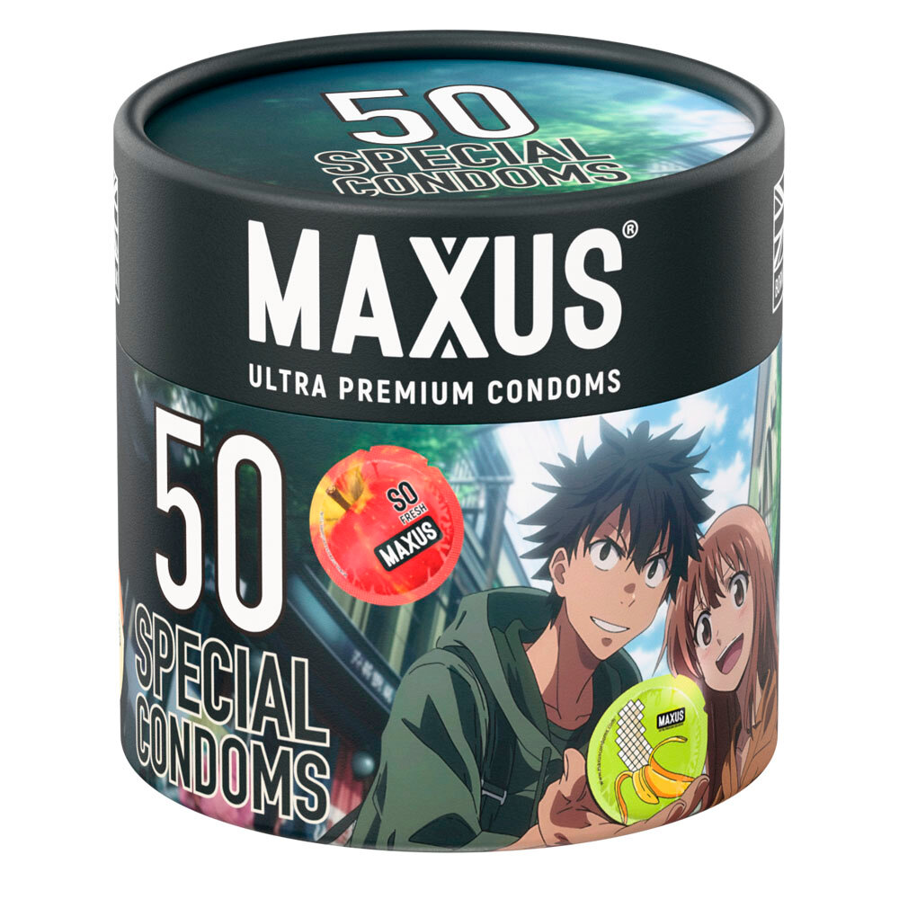 Презервативы точечно-ребристые Maxus Special - 50 шт.