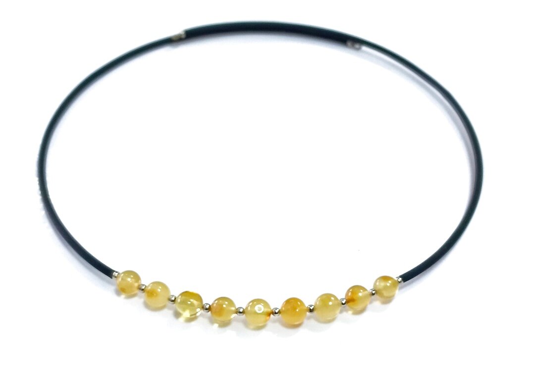 Чокер, янтарь