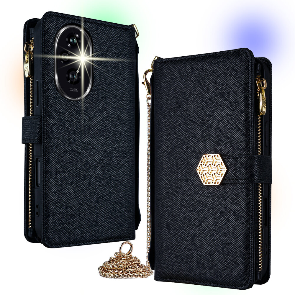 Чехол книжка на Honor 200 / для Хонор 200 Чехол, черный