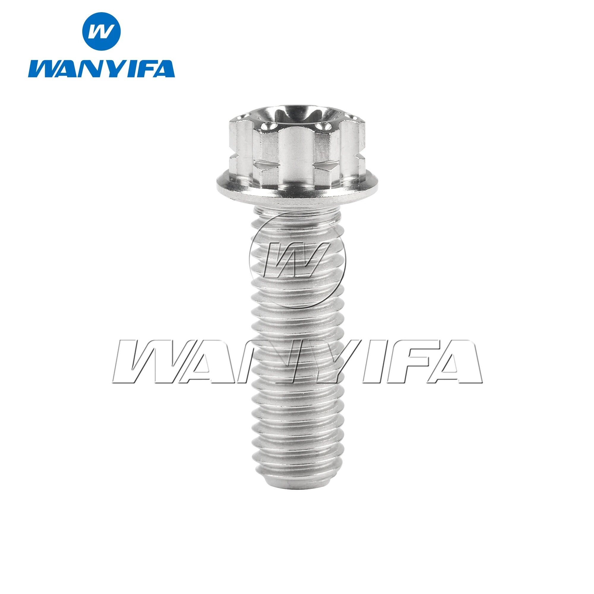 Wanyifa Титановые болты M6 M8x10 для мотоциклов М8, Titanium, 25mm