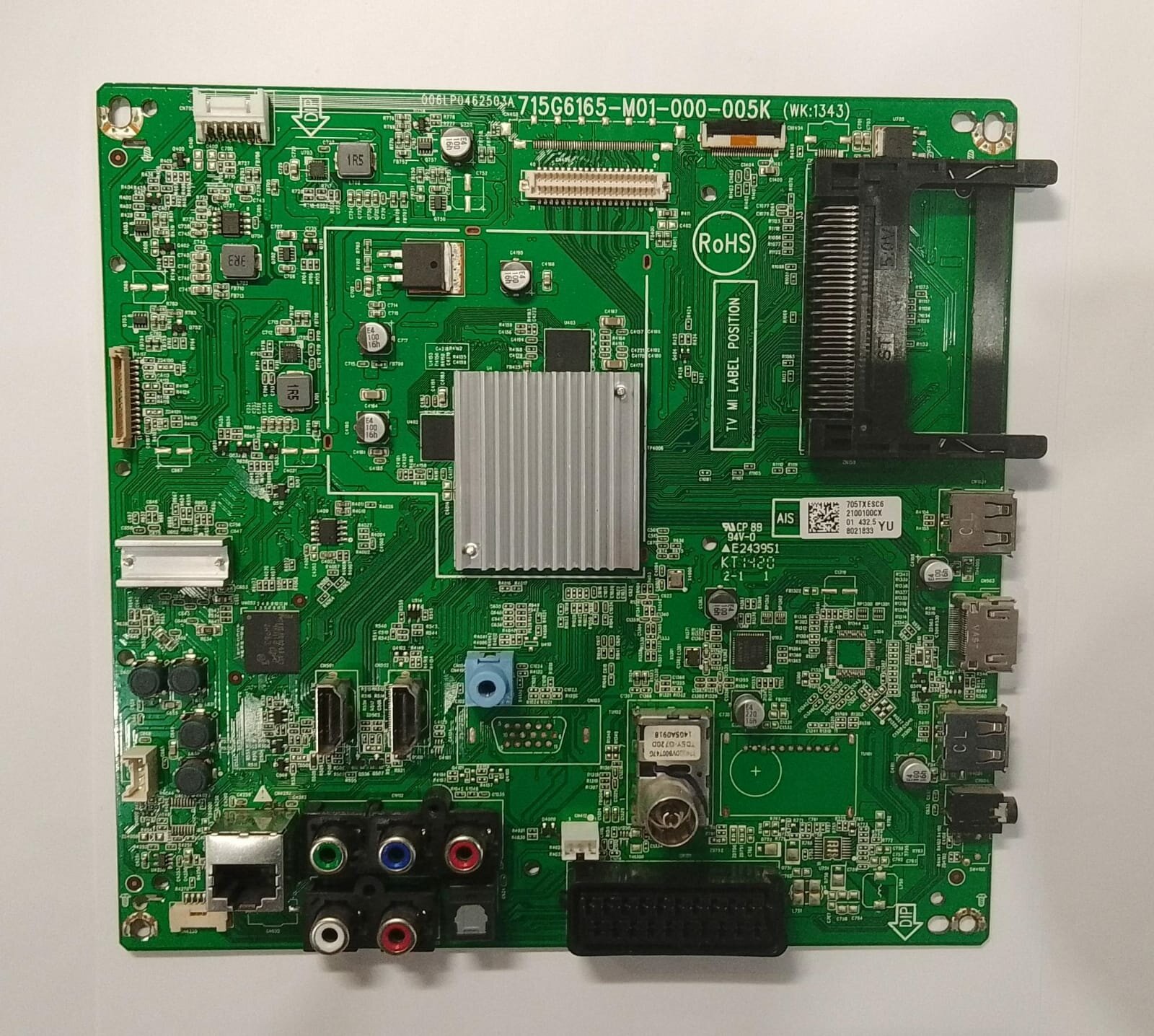 Материнская плата (715G6165-M01-000-005K) (CP 8B 94V-0 E243951) телевизора PHILIPS (42PFT6309/60)