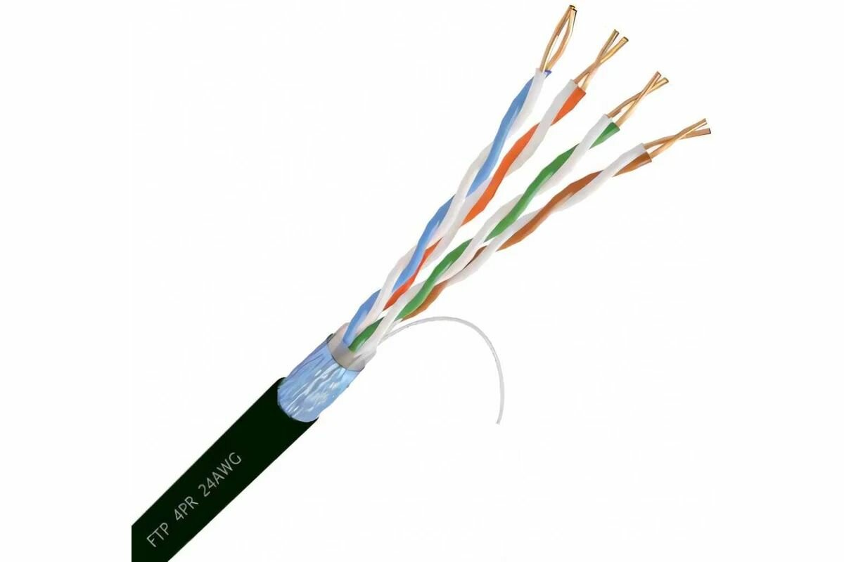 Омедненный кабель Netlink NL-CCA FTP 4PR 24 AWG CAT5е 305м внешний УТ-00000565