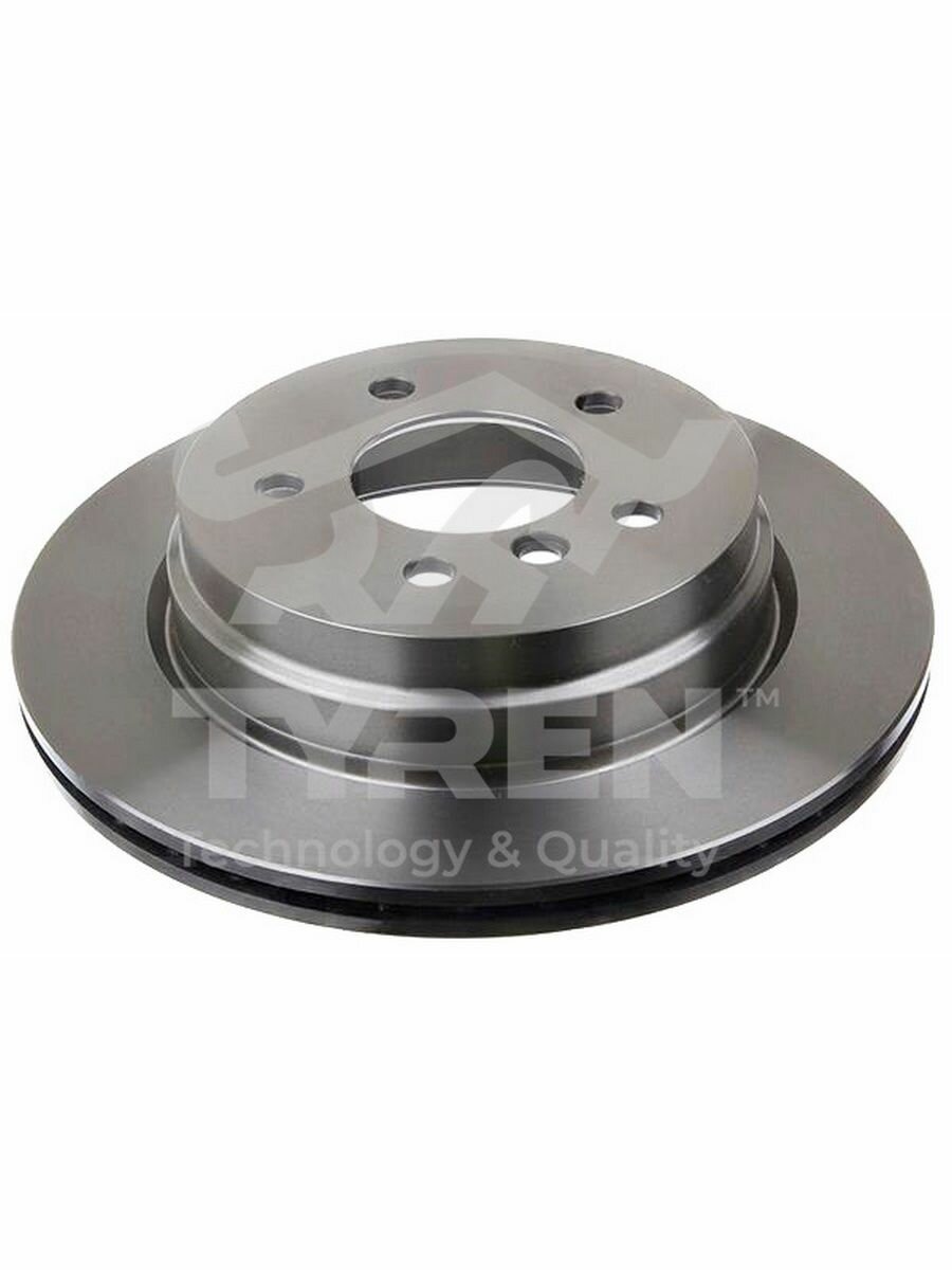 Диск тормозной задний вентилируемый Tyren TYR1010851 для а/м BMW 1, 3, X1