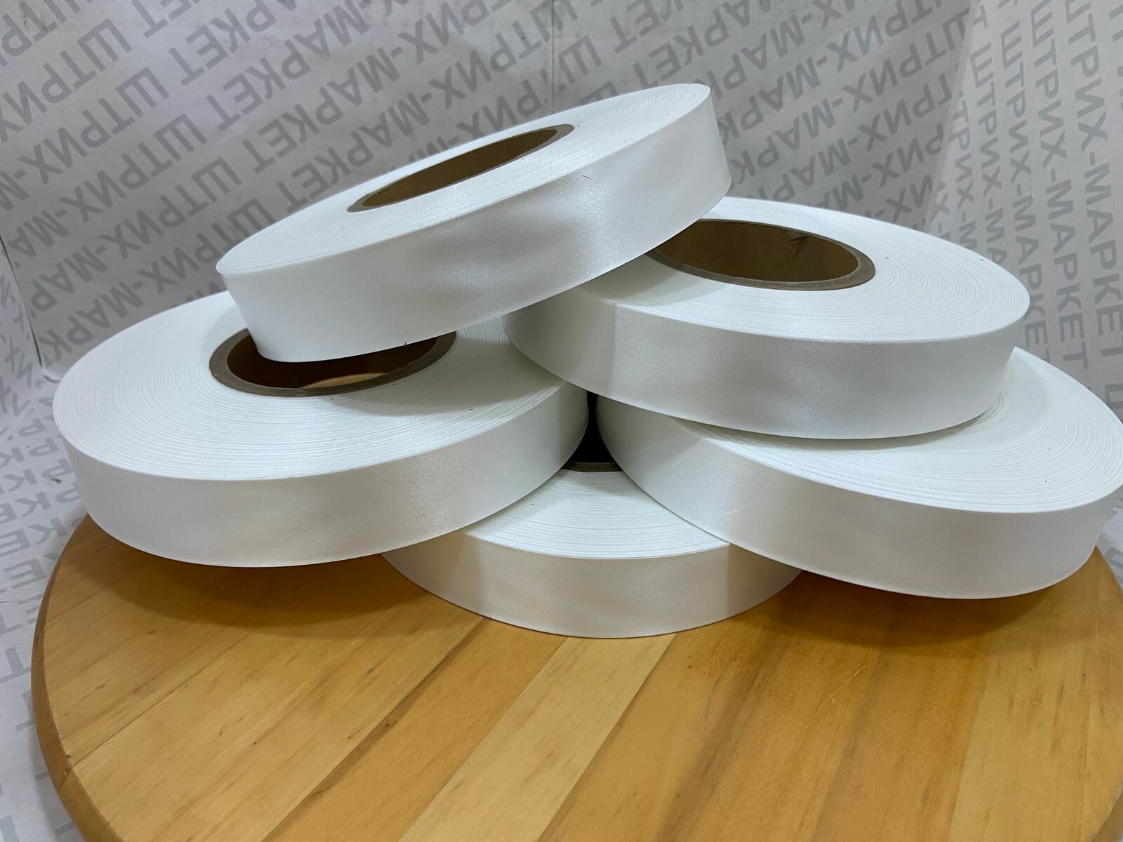 Сатиновая лента 30х200.76 (PS430) для печати 5 рулонов в комплекте