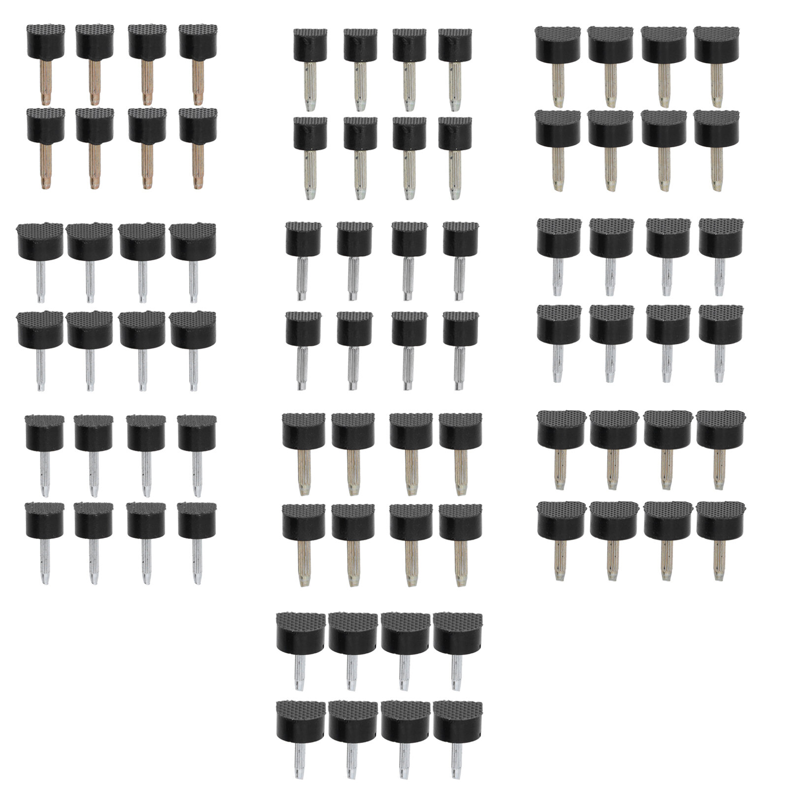 80 шт. накладок на каблуки из термополиуретана, для ремонта железной обуви, многоразмерные сменные насадки