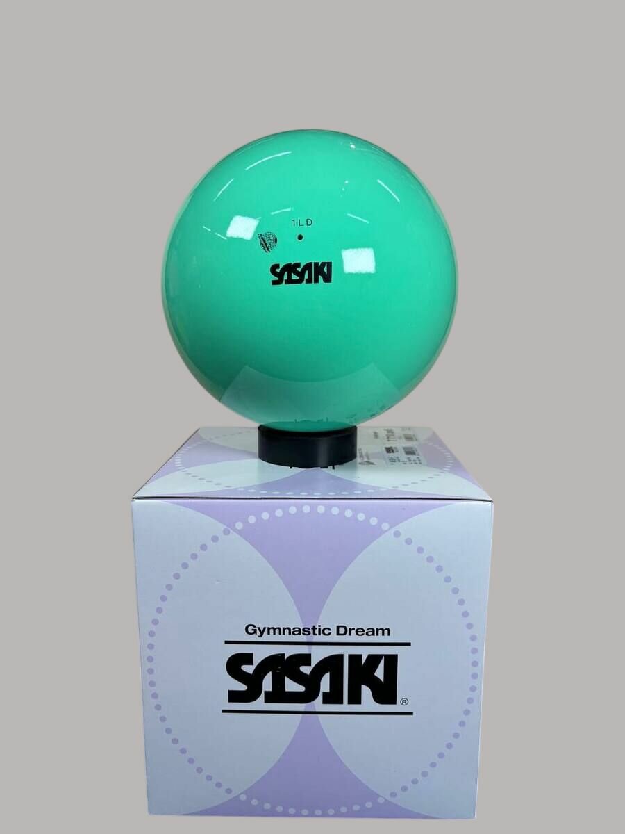 Мяч для художественной гимнастики однотонный глянцевый SASAKI M-20 18.5 см IceMint