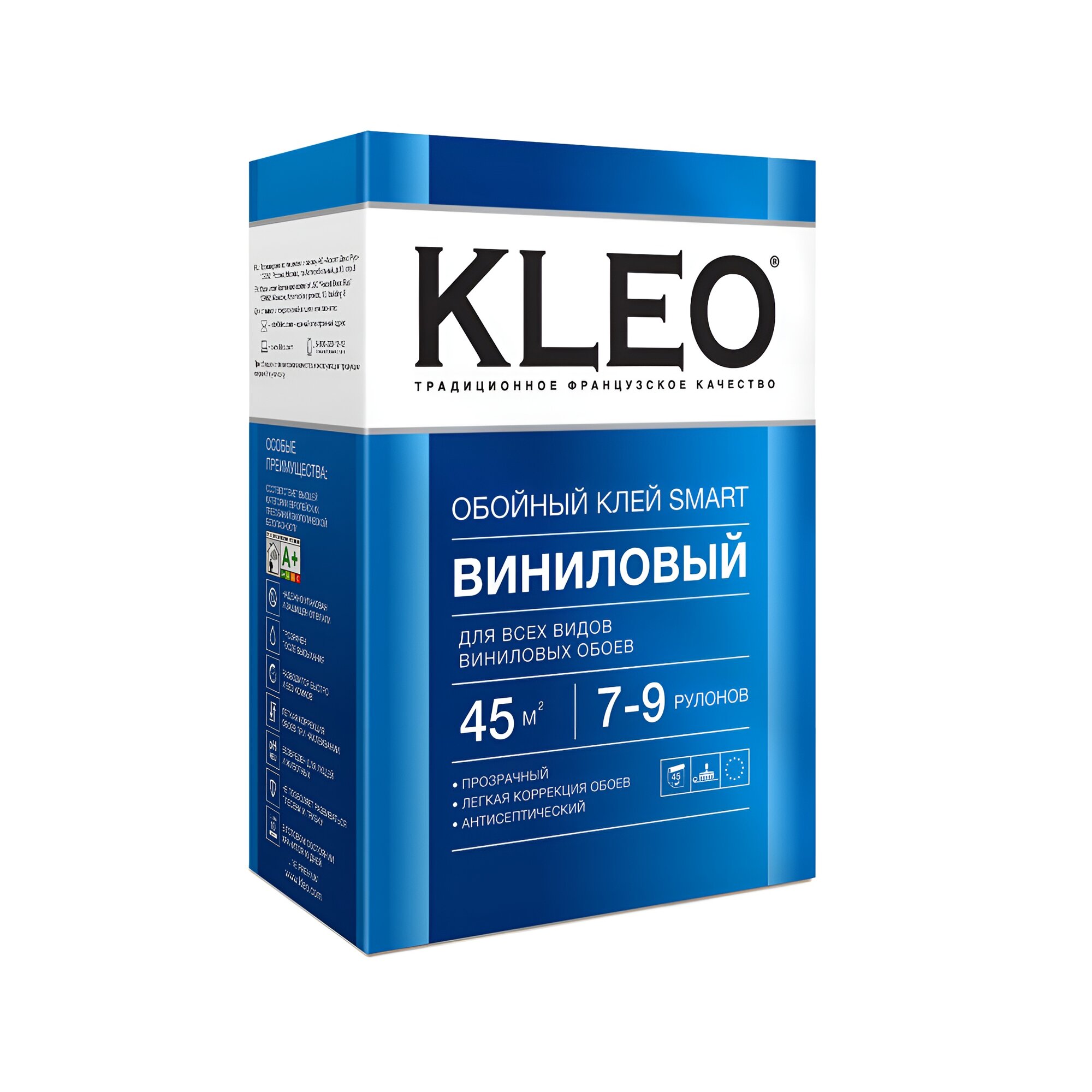 Клей для виниловых обоев Kleo Smart, пачка 200 г, прозрачный