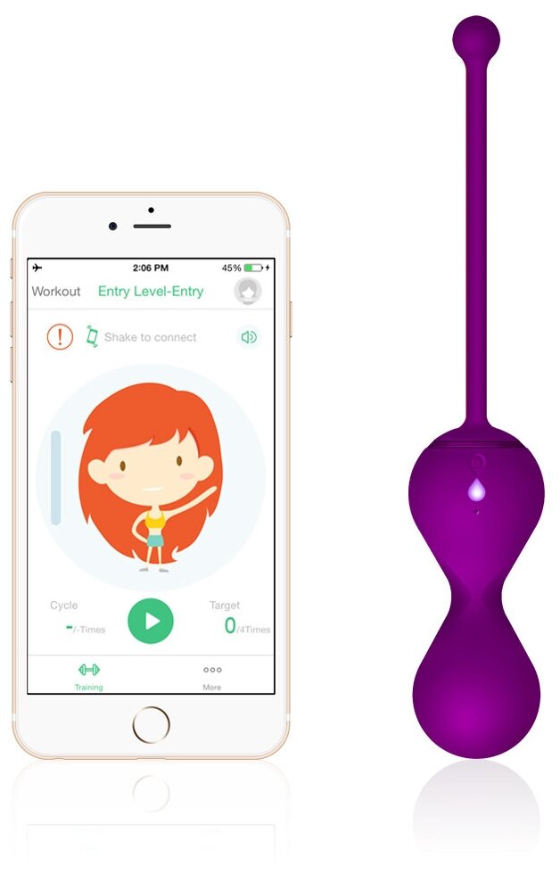 Вагинальные шарики Magic Motion Фиолетовый тренажер Кегеля MAGIC KEGEL MASTER