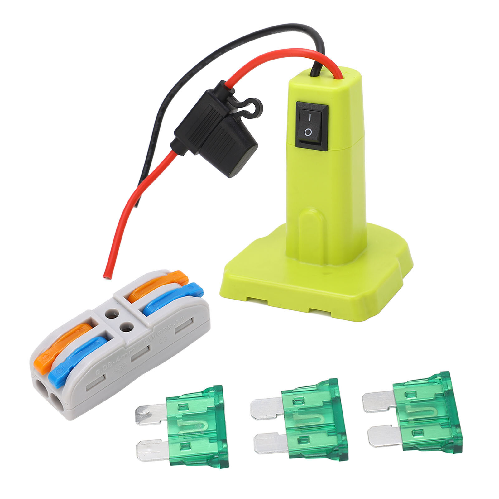 Адаптер питания Ryobi 18 В с предохранителями и клеммами для батарей P102 P103 P104 P105 P107 P108 P109