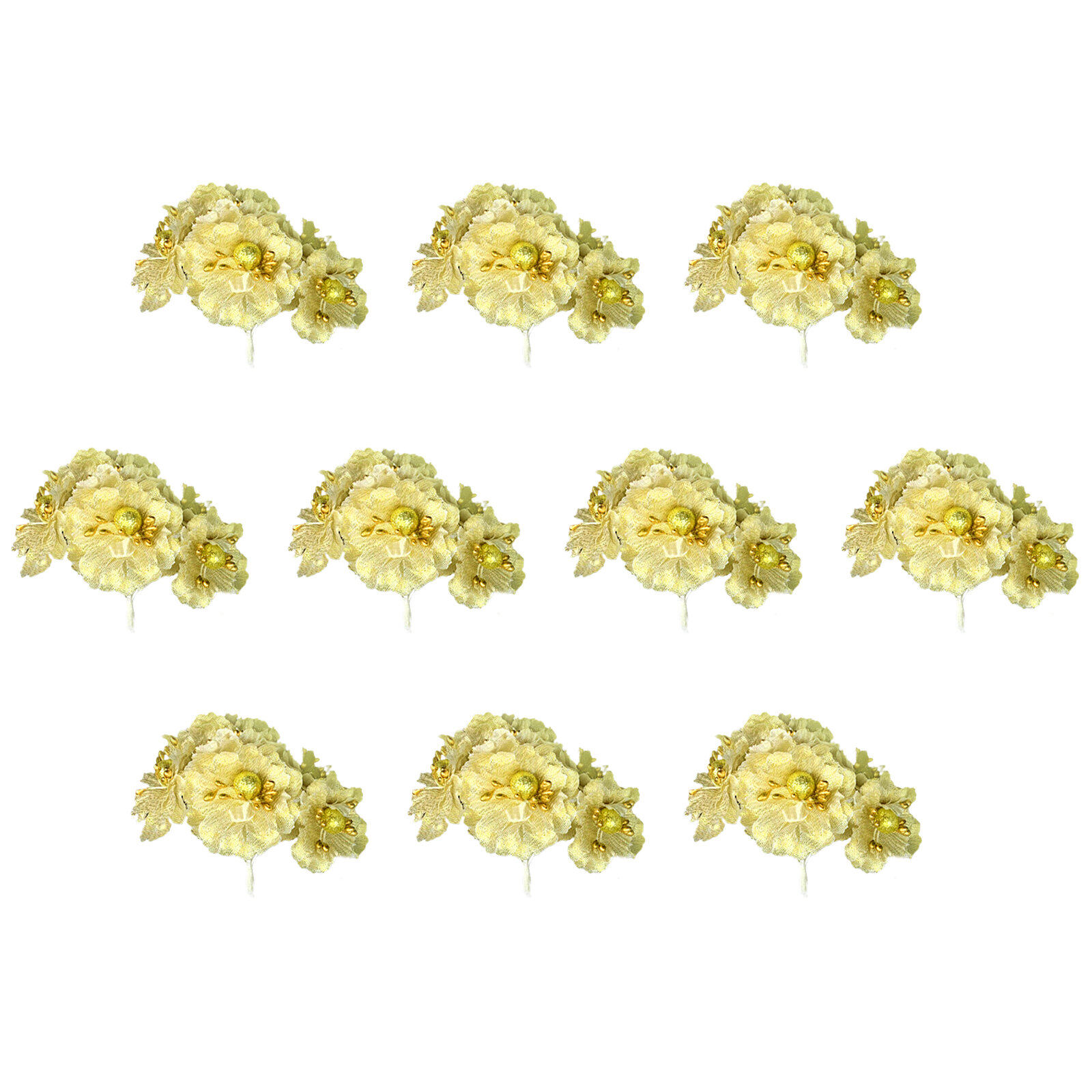 60 штук блестящих искусственных рождественских цветов пуансеттии, рождественские украшения для дома, золотистый цвет.