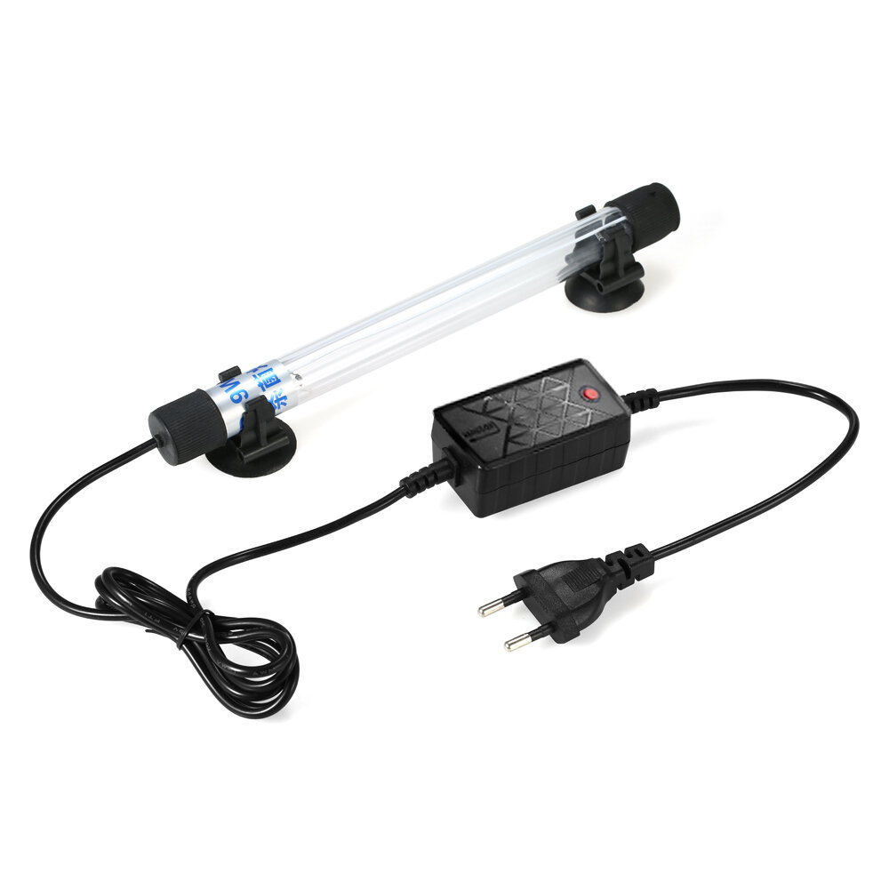 УФ-лампа для стерилизации 9 Вт для аквариума, пруда с рыбками, погружная ультрафиолетовая дезинфекция воды, переменный ток 220-240 В, быстрое и эффективное удаление бактерий