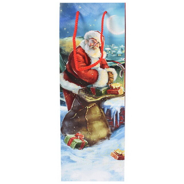Пакет для бутылки North Pole Stage 36*12 см, Due Esse Christmas, XNA16004001-1