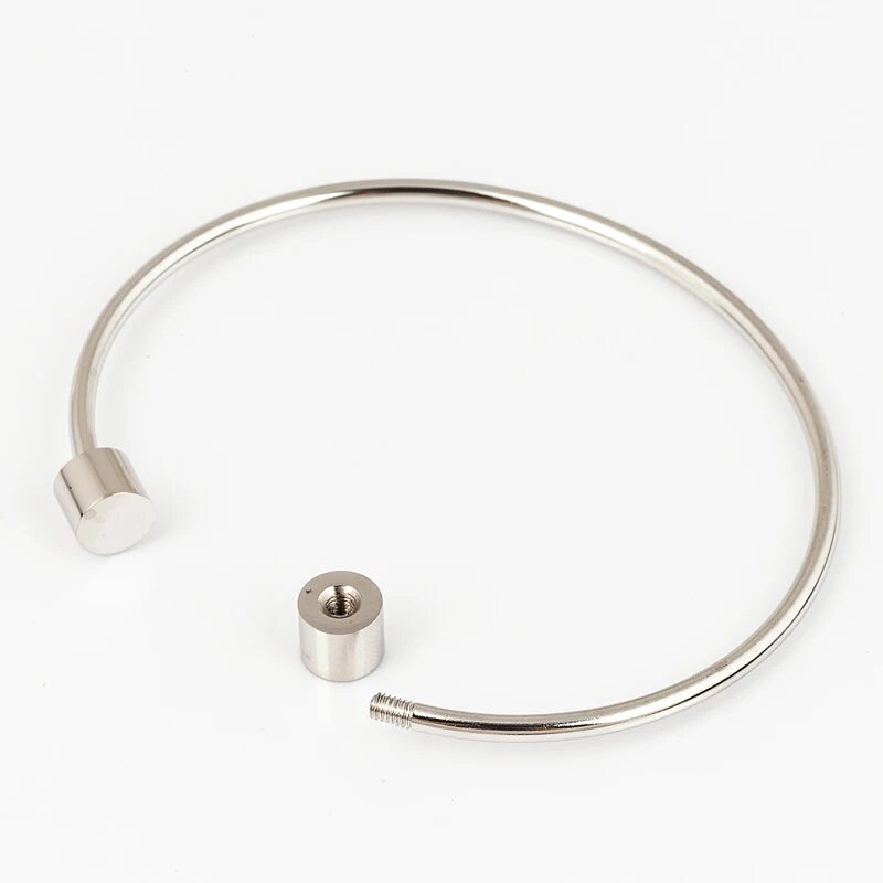 Браслет из латуни с позолотой, набор для создания украшений, 1 шт. Серебряный, P232585-White Gold