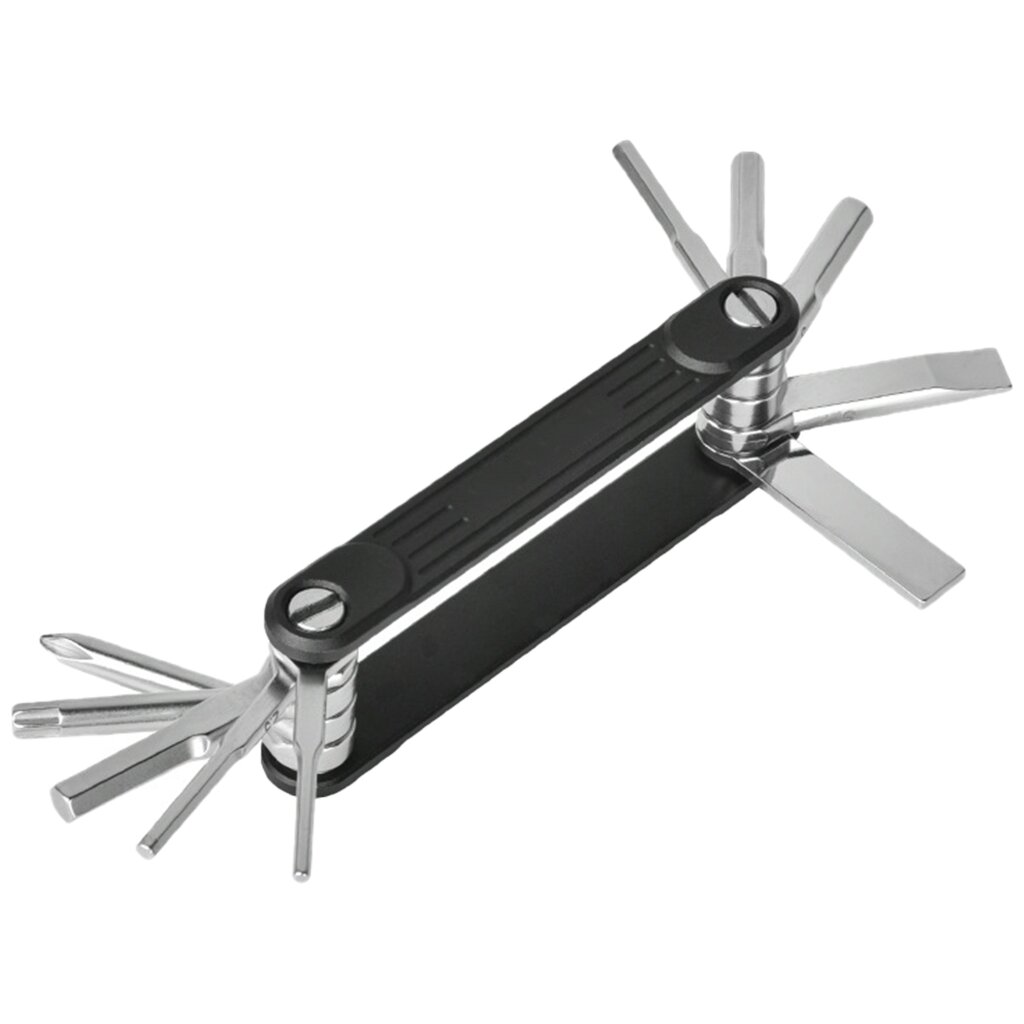 Складной набор инструментов 10 в 1. Карманный многофункциональный инструмент с отверткой и шестигранными ключами.