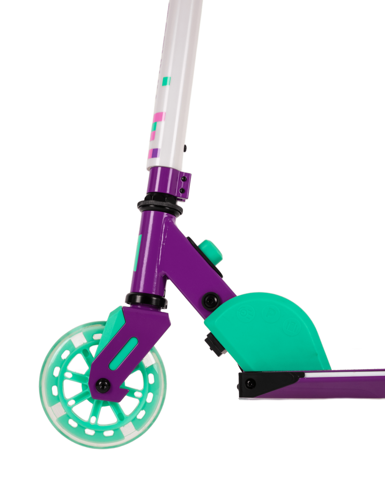 Самокат Tech Team "Rainbow 125", детский от 100см. - 2025 Purple/Celadon — фото 1