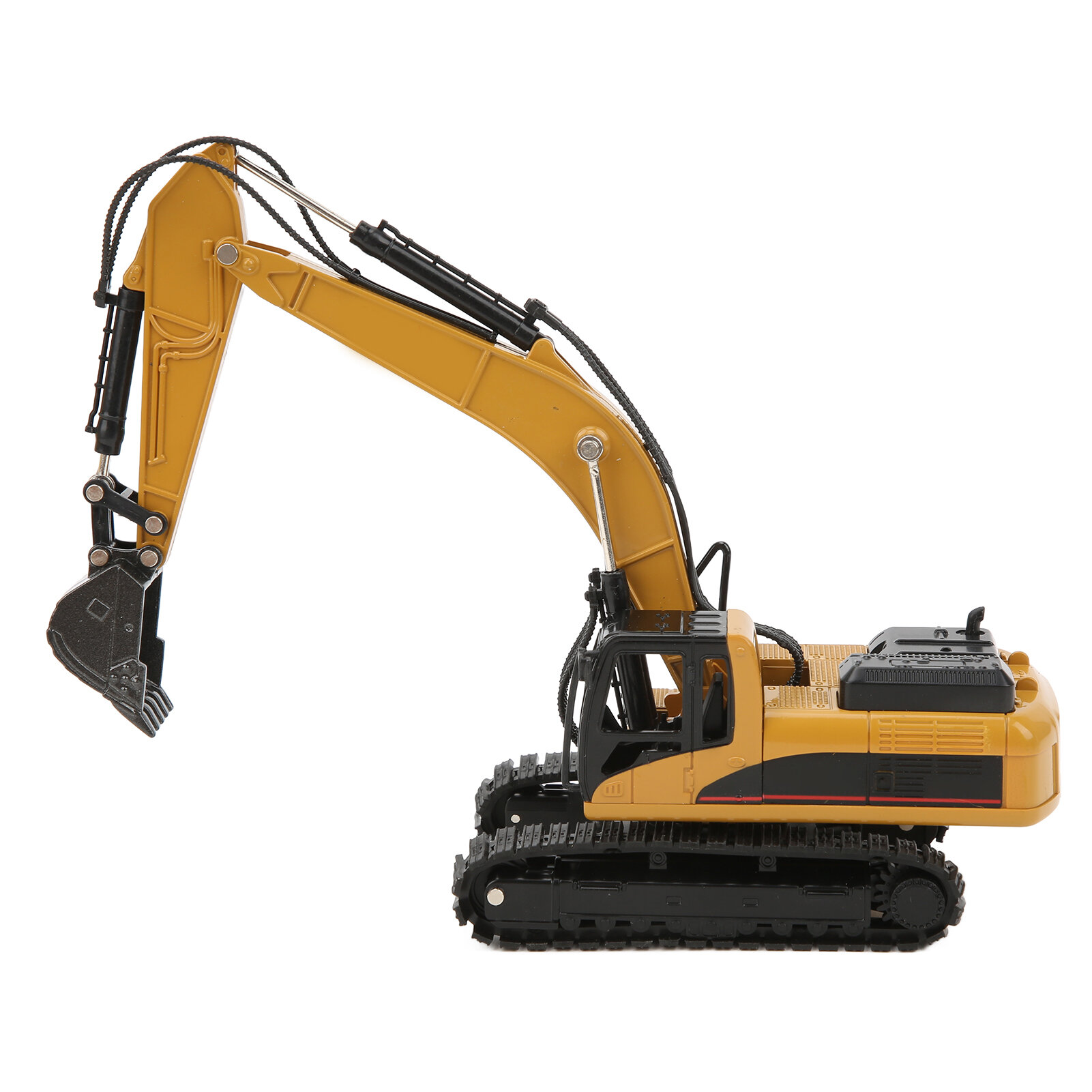 Статическая модель экскаватора масштаб 1:50, экскаватор из сплава, строительная площадка, игрушка для детей и украшения дома