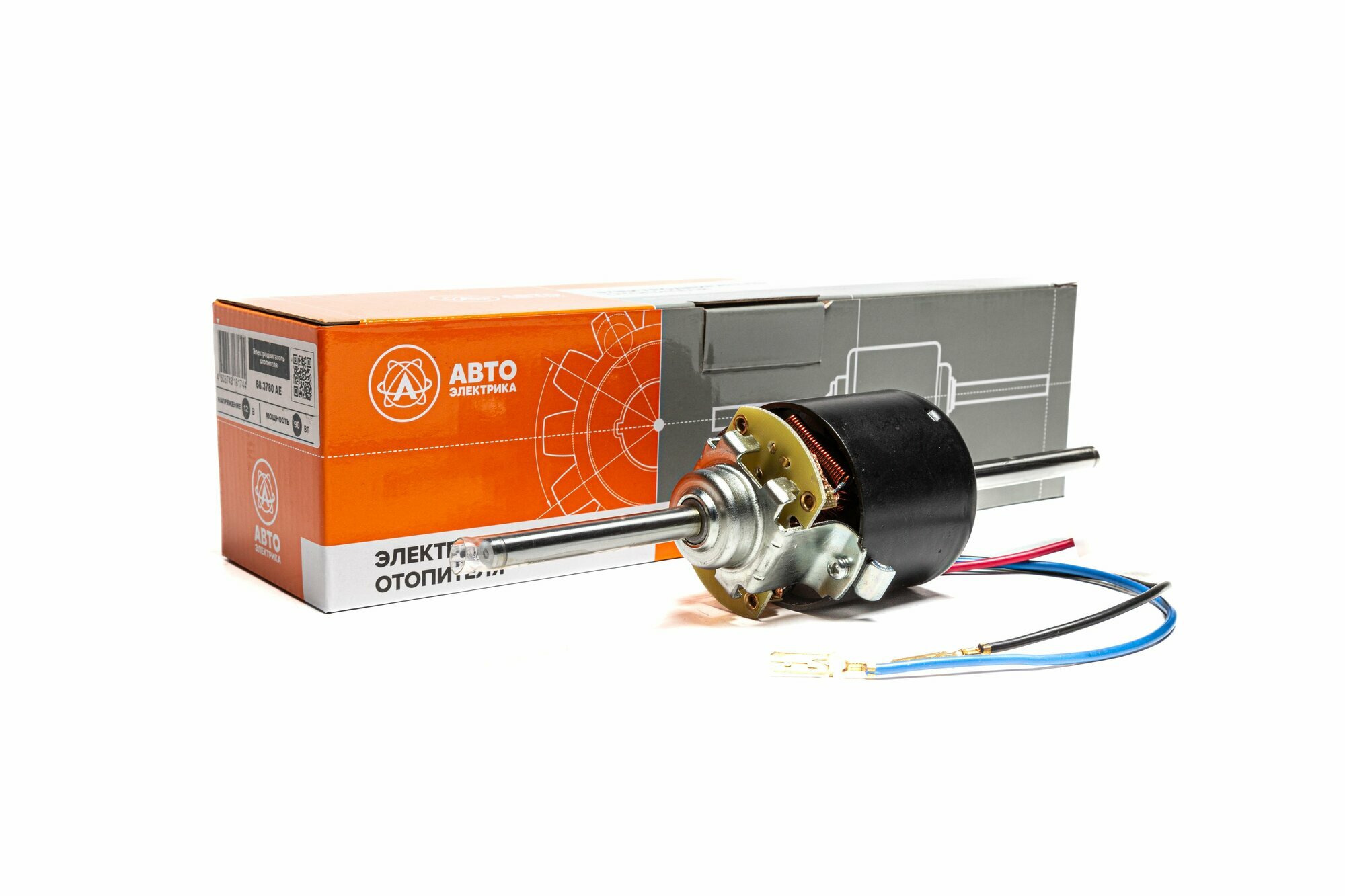 Мотор отопителя, ГАЗ, ПАЗ 12В, 90Вт, для Газель Некст, ГАЗ 3221 ПАЗ 4234 3205 4230 арт 683780AE АвтоЭлектрика