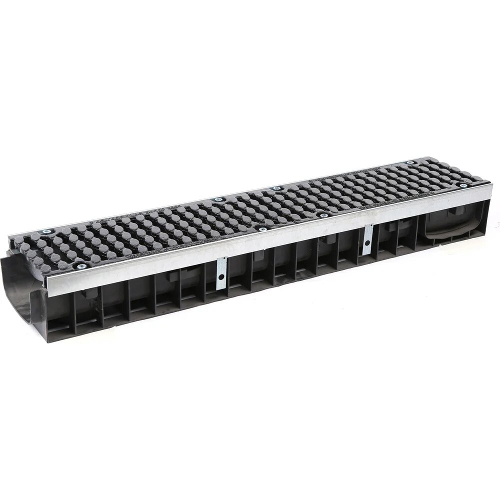 Лоток водоотводный пластиковый AQUADRENAG ЛВП PROTECT DN150 H125 D400 комплект