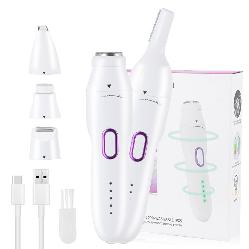 Мини-электробритва, ниточный эпилятор, 5 в 1, питание от USB