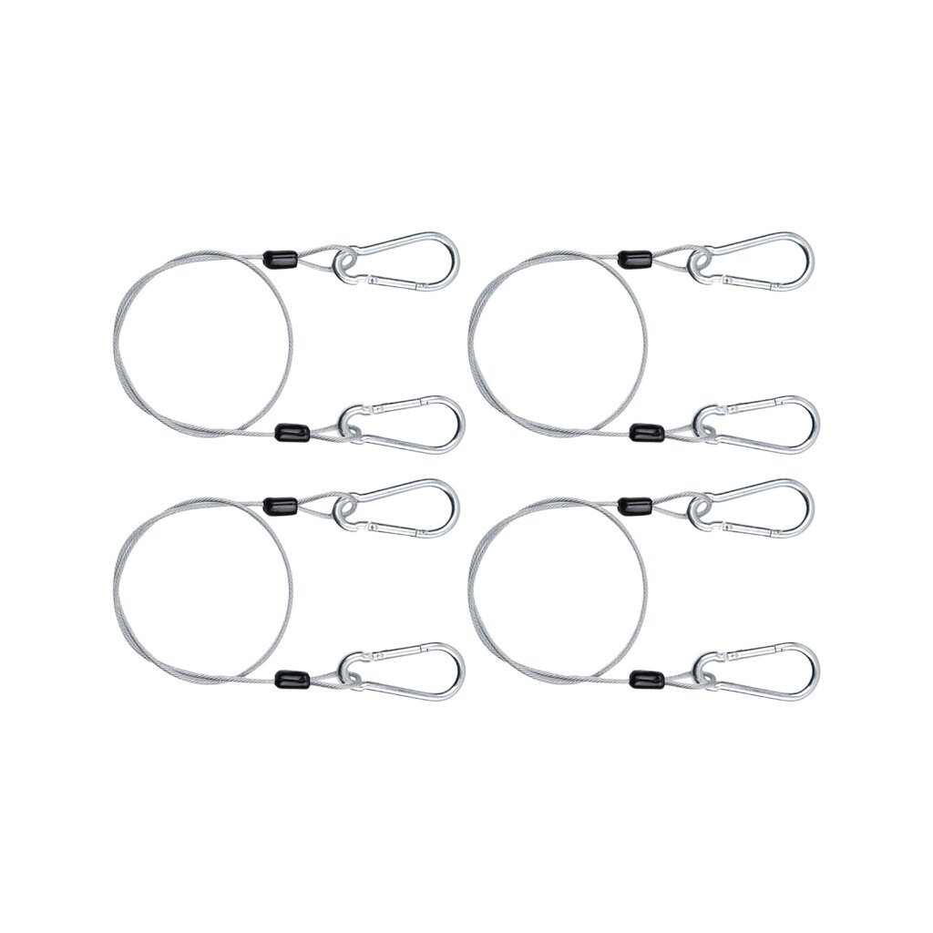 Набор из 4 частей многофункционального троса из нержавеющей стали, канат для сушки на открытом воздухе, двойная пряжка-1 метр троса