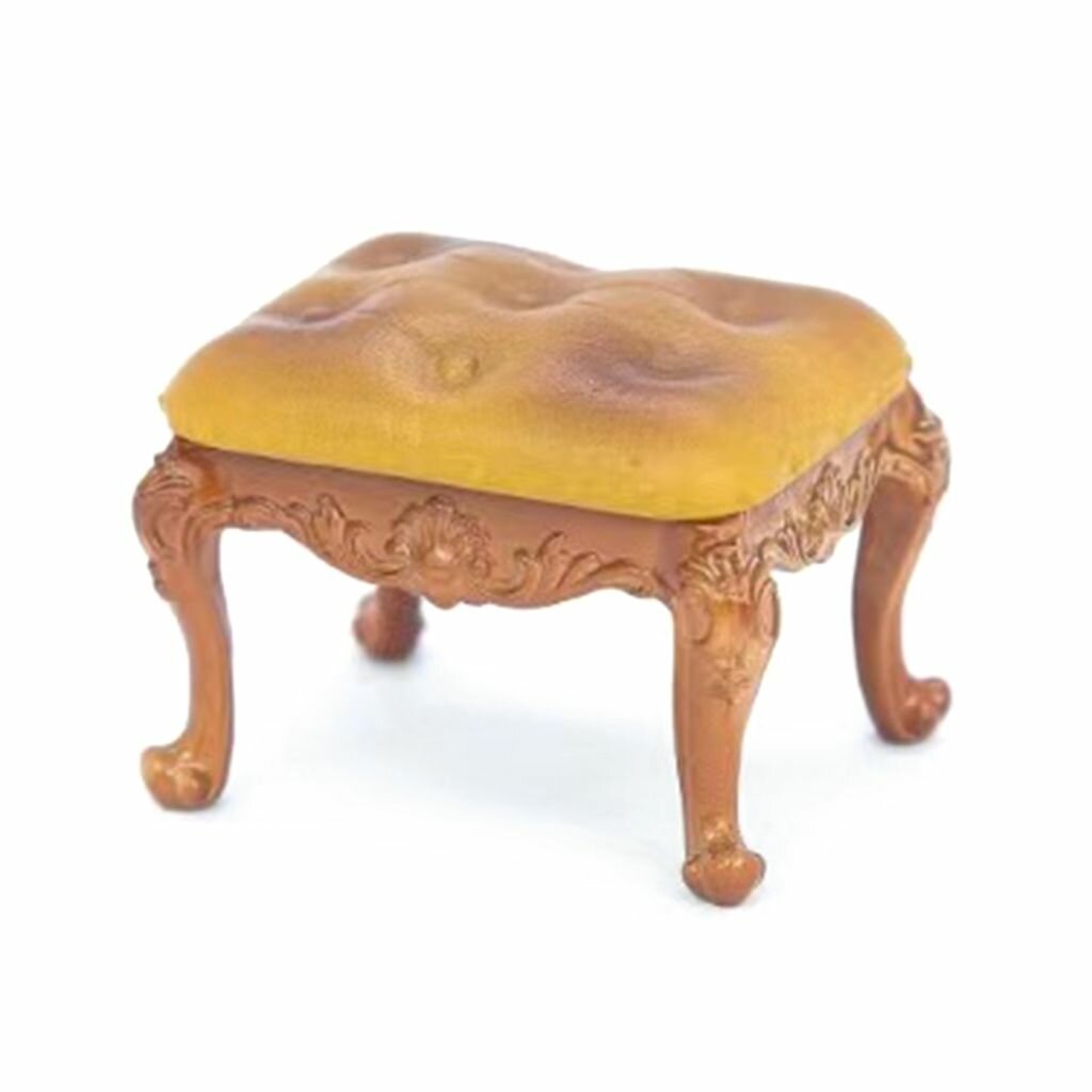 Реалистичное винтажное кресло для кукол 1:12