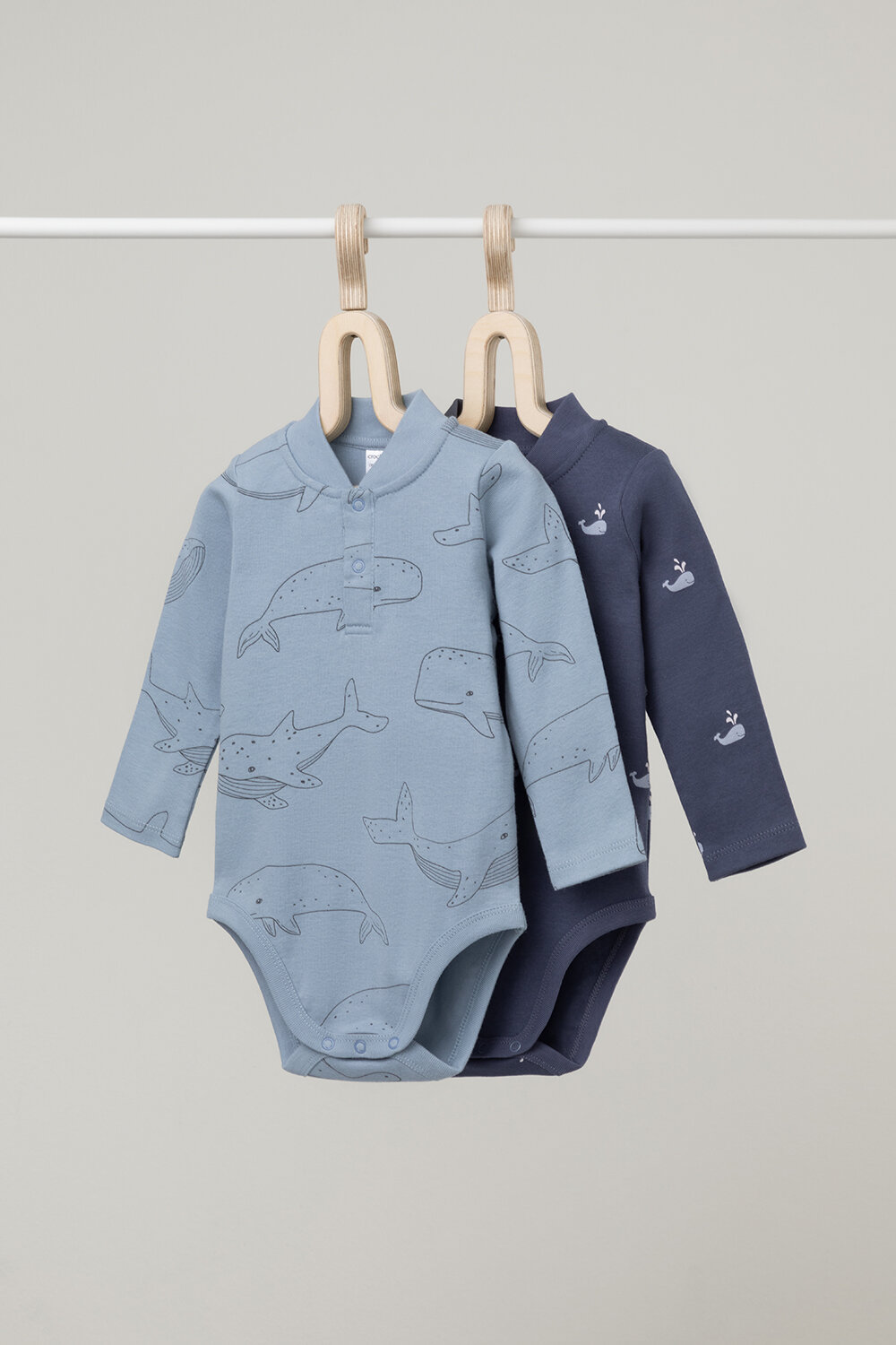 Боди К 6542-2уп/большие,маленькие киты, комплект из 2 шт.