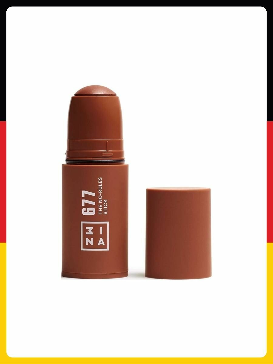 Тинт для губ 3INA The No-Rules Stick 677 Neutral Brown