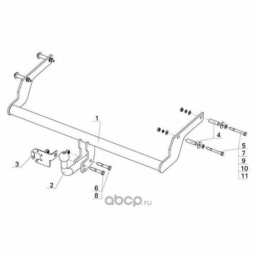 Фаркоп LADA XRAY , применяется c AvtoS VAZ-66 AvtoS VAZ66