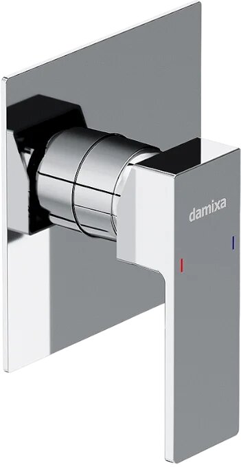 Встраиваемый смеситель для душа и ванны Damixa Gala 537500000 С внутренней частью, латунный, рычажный, настенный, хром, глянцевый, с керамическим картриджем