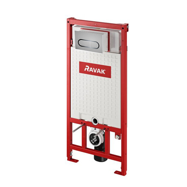 Инсталляция для унитаза Ravak X01703 с кнопкой X01454 сатин