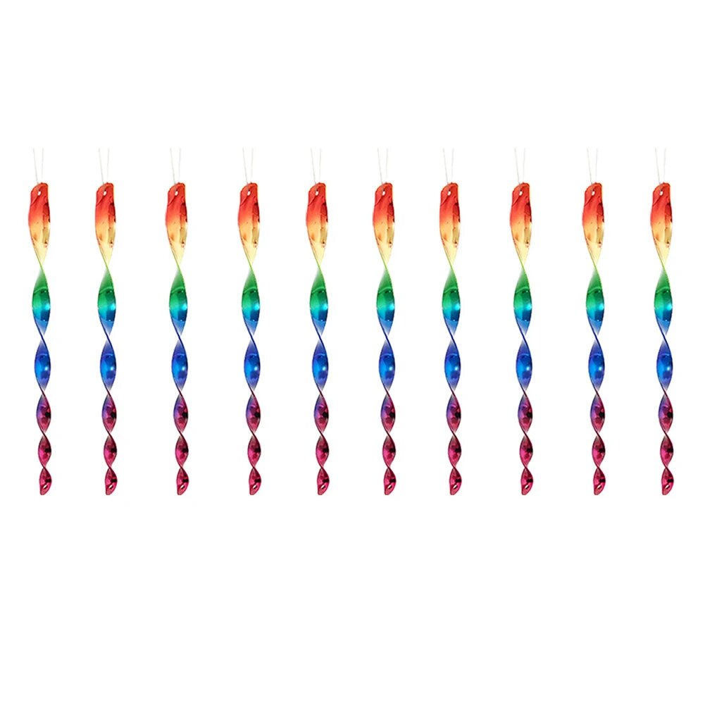 6/10 шт. отпугиватель птиц, вращающийся стержень, светоотражающий ветровой спиральный отпугиватель, устройство управления сельскохозяйственным отпугиванием птиц, садовые украшения, декор