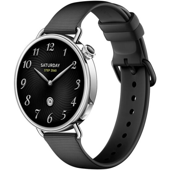Смарт-часы Xiaomi Watch S4 Fluororubber Strap Черные