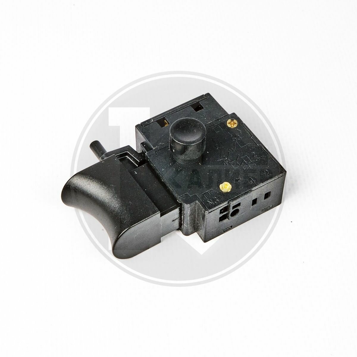 Выключатель FA2-6/1BEK (6A) (с фиксацией, короткий реверс, клавиша малая) для дрели