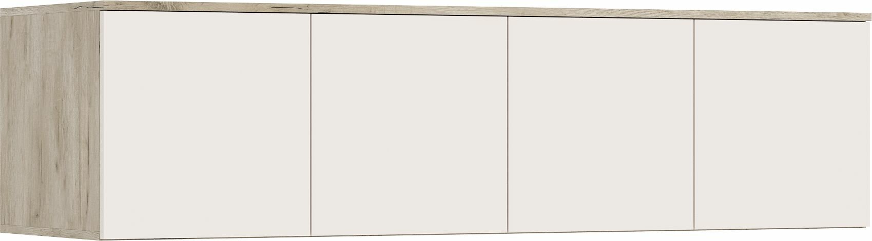 Антресоль Норд 510х1600х418 (Кашемир/Дуб Крафт серый) МИФ