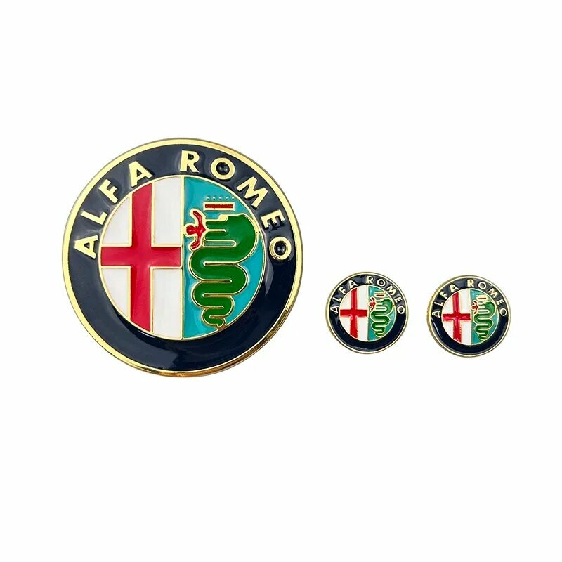 3 шт, наклейки на ручку центральной консоли из сплава для Alfa Romeo Giulia 159 147 156 B-3pcs