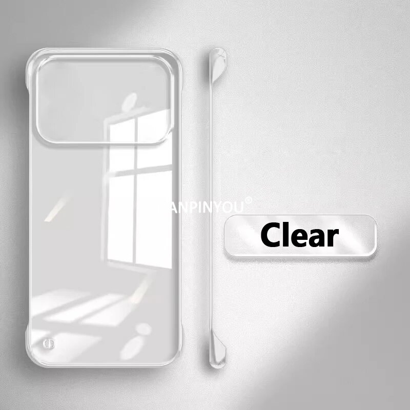 Прозрачный чехол для iPhone 17 Air, Белый