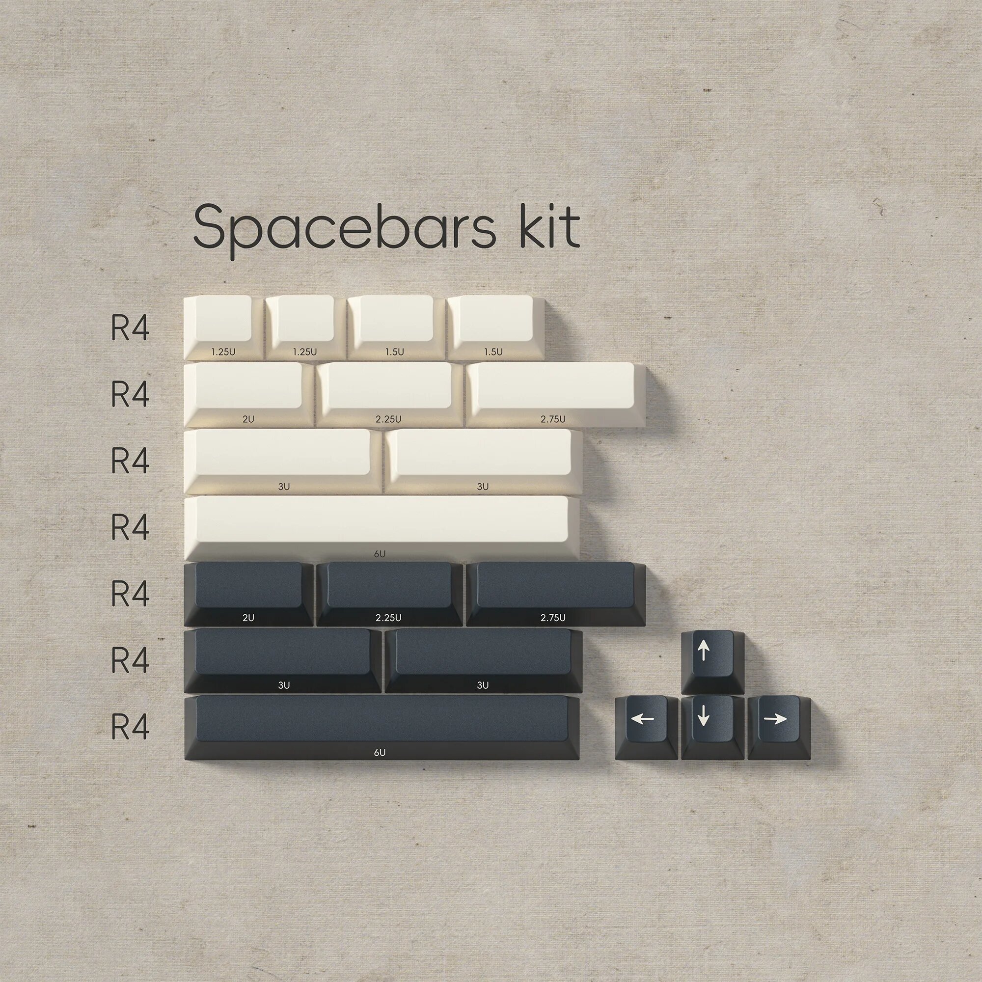 Клавиши Spacebar PBTfans Origami вишня