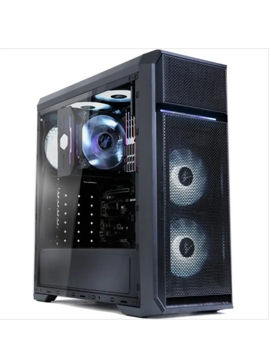 Корпус для ПК N5 OF ATX, BLACK, WINDOW, 1x5.25", 2xCombo