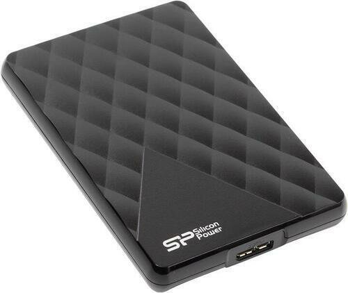 1 ТБ Внешний HDD SiliconPower Diamond D06 (SP010TBPHDD06S3K) черный - 2.5", 5400 rpm, кэш память - 8 МБ, USB 3.2 Gen1 (USB 3.0, USB 3.1 Gen1) Type-A