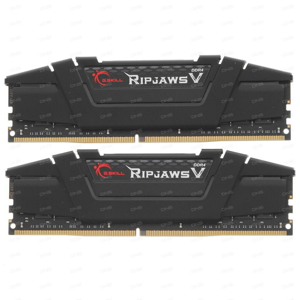Оперативная память G.Skill RIPJAWS V (F4-4400C17D-32GVK) DIMM DDR4 32ГБ - DDR4, 16ГБх2 шт, 4400 МГц, 17-18-18-38